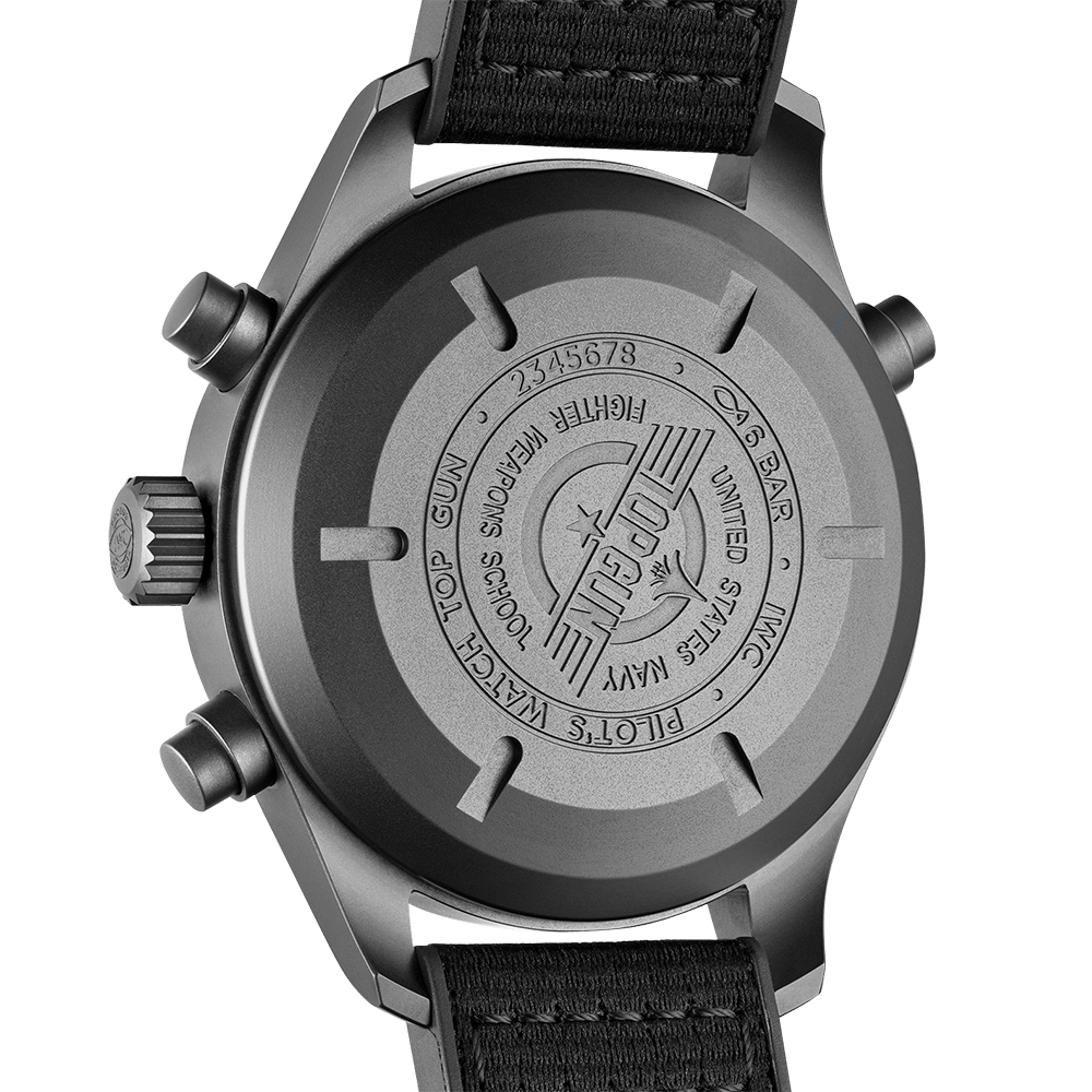 Reloj Aviador Doble Cronógrafo TOP GUN Ceratanio - iwcmx